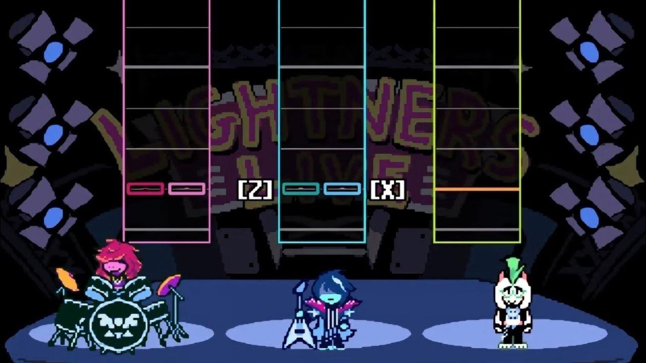 Deltarune Minigame - Lightners Live (Raise Up Your Bat!) - YouTube