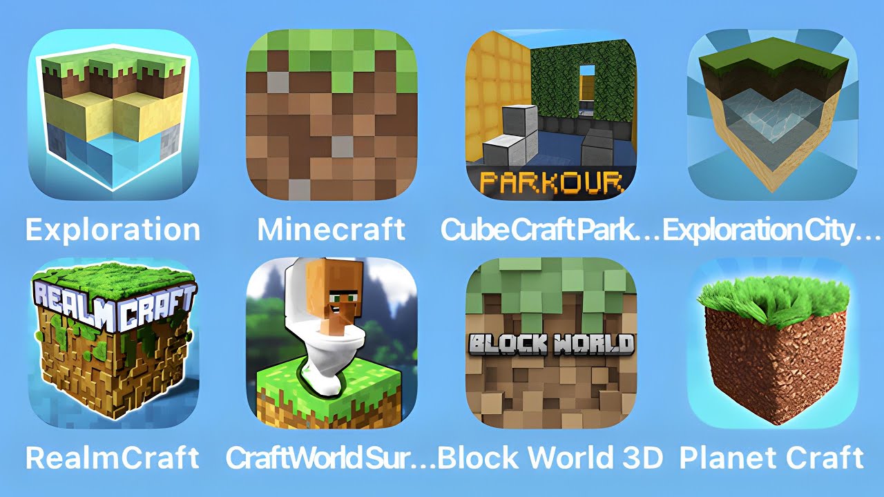 Exploration, Minecraft, Cube Craft Parkour, Exploration City, Realm ...