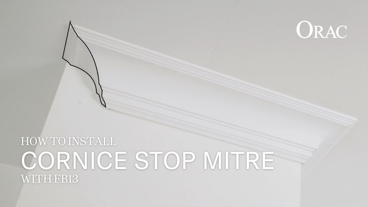 How to install cornice stop mitre? Using Orac FB13- Orac Installation Guide - YouTube