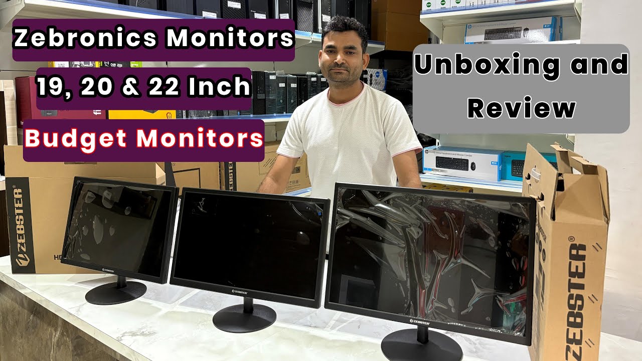 Zebronics Monitors 19-, 20- & 22-Inch Unboxing & Review | Best Monitors ...