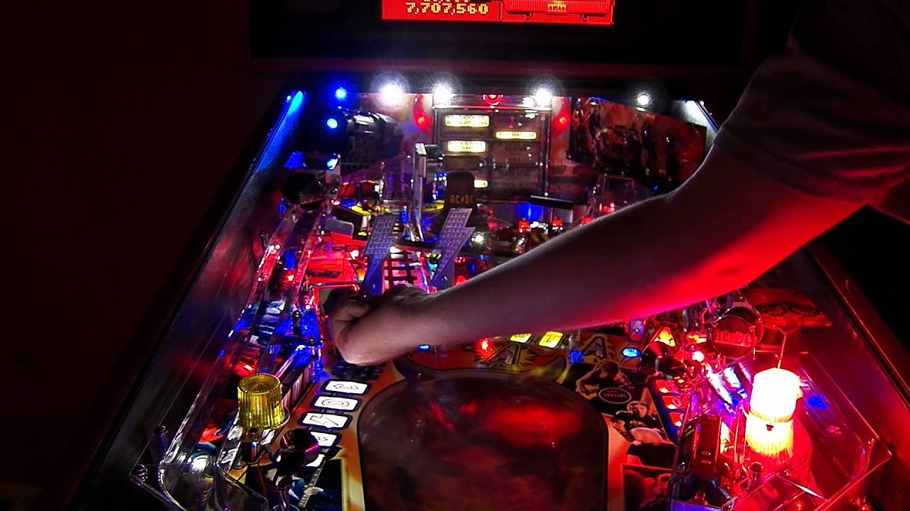 Stern Pinball ACDC active lightning bolts mod 005 - YouTube