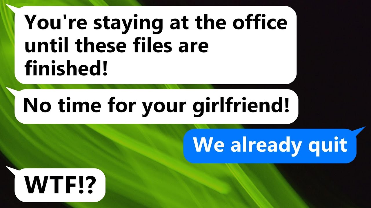 I was pressured by my tyrannical boss to work late until 2am until I ...