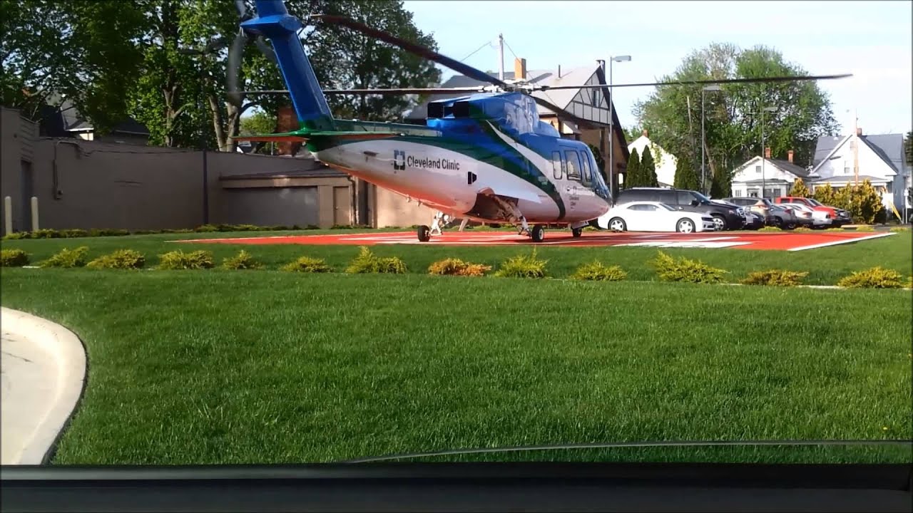 Cleveland Clinic Helicopter Takeoff - YouTube