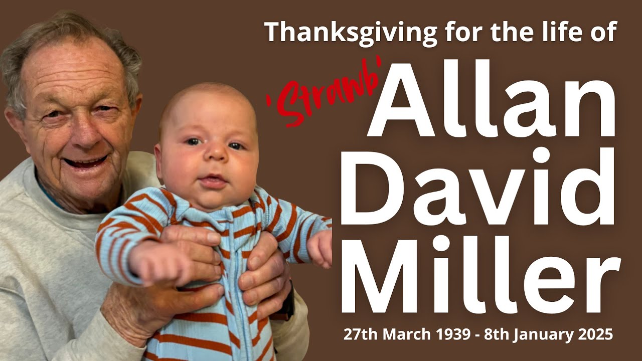 Funeral and thanksgiving for Allan David Miller 'Strawb' - YouTube