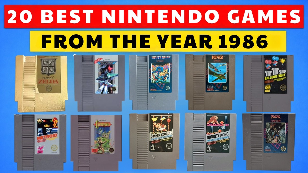 20 BEST NES Games From 1986 RANKED - YouTube