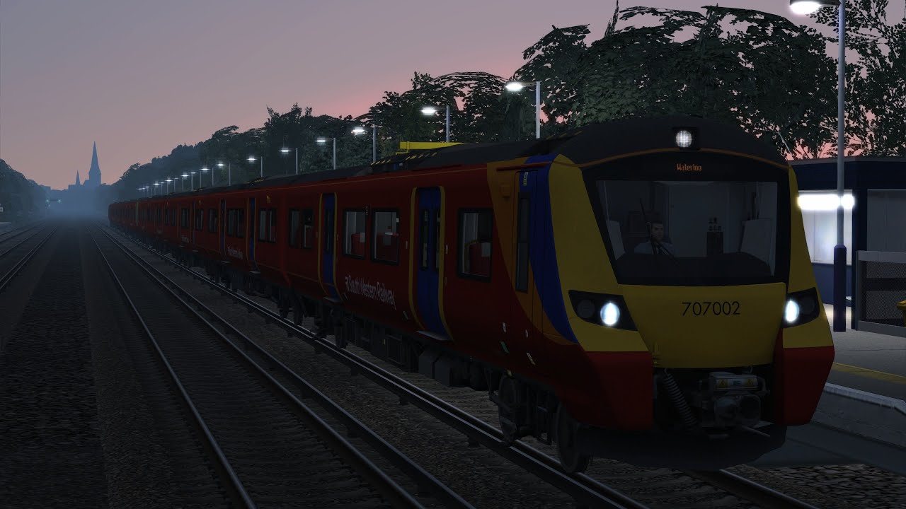 Train Simulator: Hampton Court - London Waterloo: Class 707 - YouTube