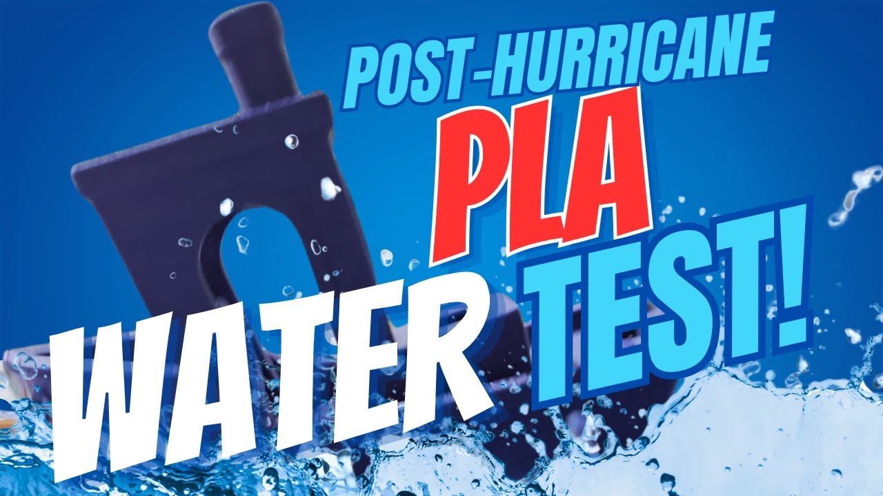 Waterproof or Not? Testing PLA 3D Prints After a Storm - YouTube