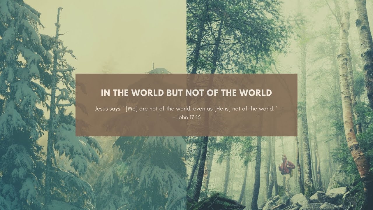 In The World But Not Of The World - Sermon Only - YouTube