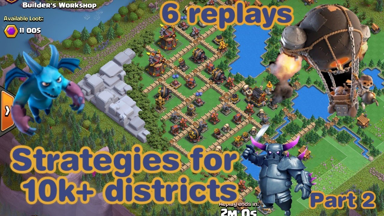 10k+ different districts in 2 ATTACKS🍾Many armies🌠(Part 2)🎥(Clash of ...