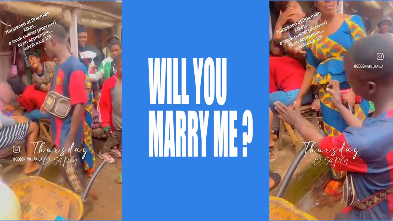 WILL YOU MARRY ME? AN ABOKI BOY PROPOSING TO A YOUNG LADY. - YouTube