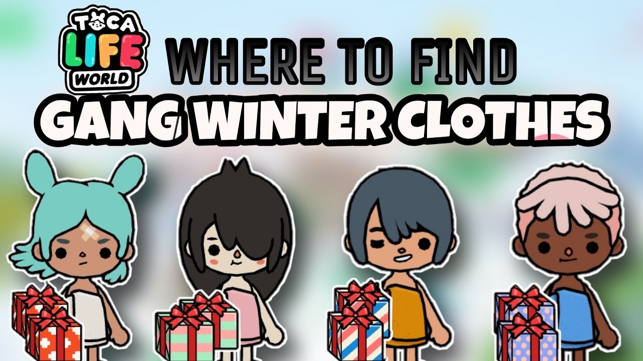 WHERE TO FIND GANG WINTER CLOTHES | Toca Boca | Toca Life World - YouTube