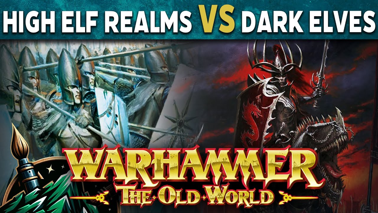 High Elves vs Dark Elves Warhammer The Old World Battle Report - YouTube