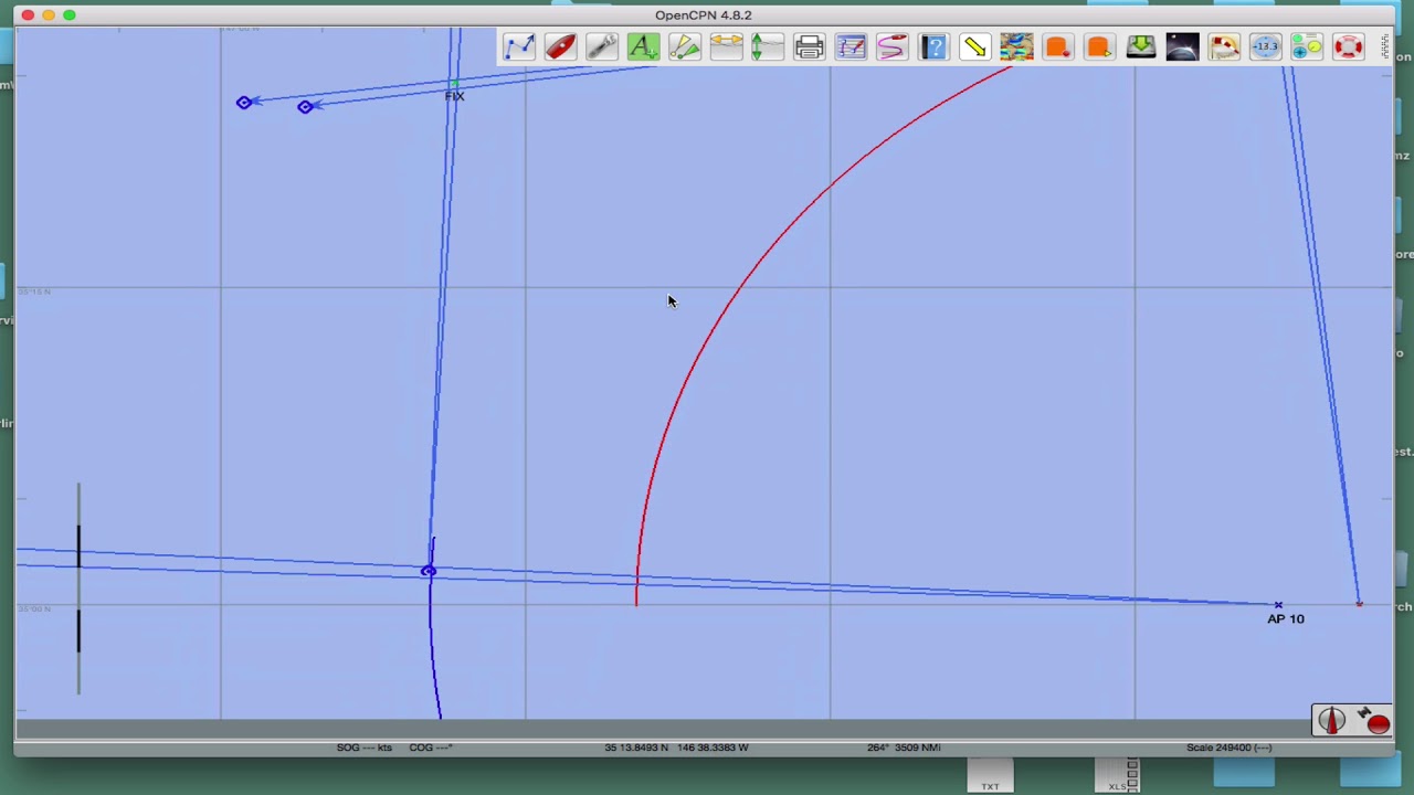 Plotting Cel Nav Fix using Echart Program - YouTube