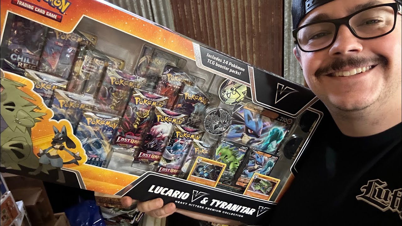 This box truly does have some heavy hitters!! Lucario and tyranitar ...