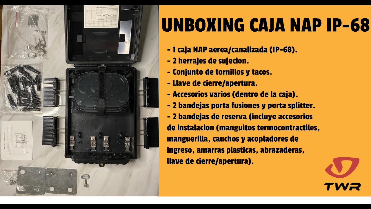 TELCOWARE: Unboxing Caja NAP IP-68 - YouTube