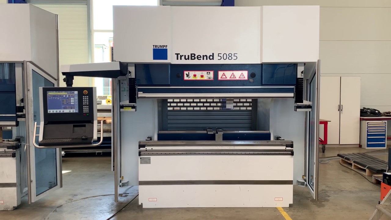 TRUMPF TruBend 5085 bending test - YouTube
