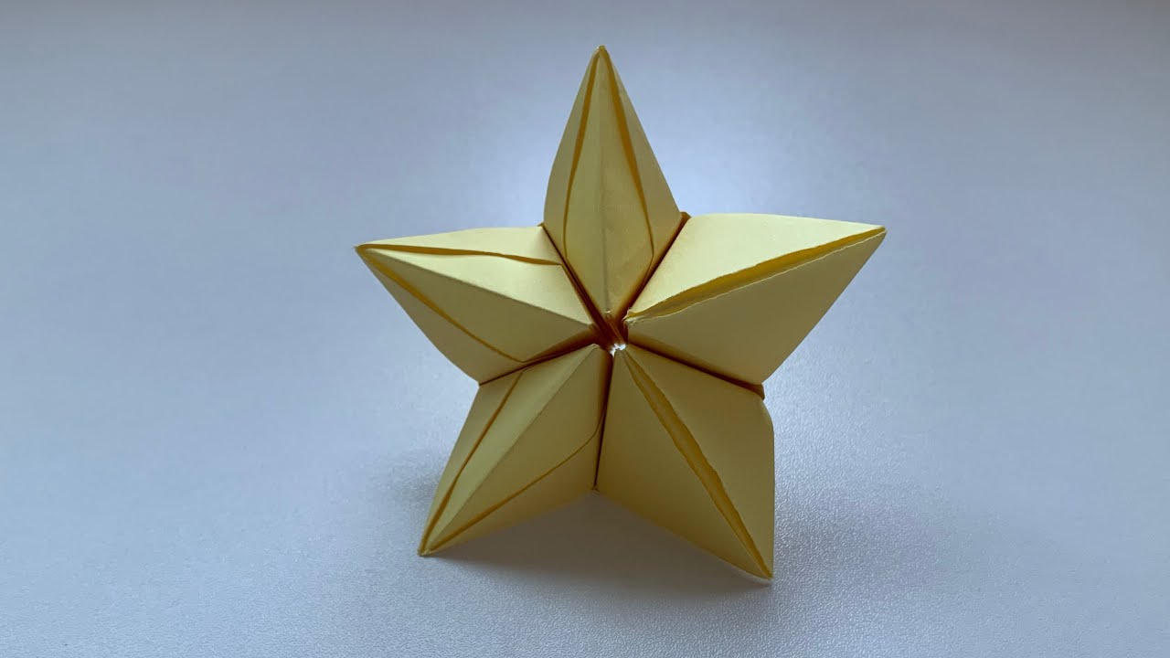 Origami Estrela - Como fazer Uma Estrela De Papel - YouTube