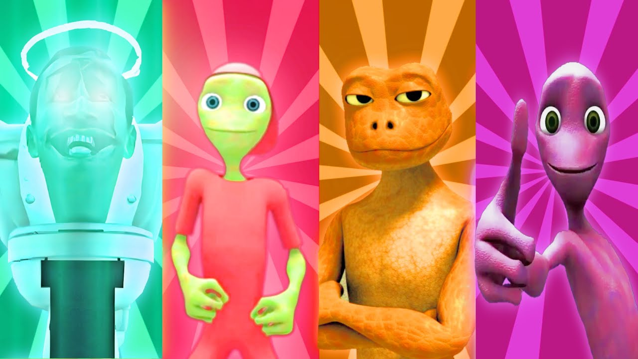 Skibidi toilet VS Dame Tu Cosita song VS Alien Dancer VS Red Alien VS ...