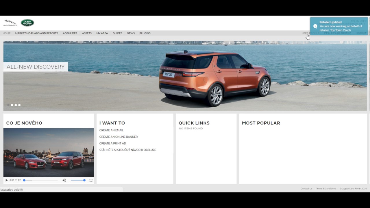 JLR banner build and language change edit - YouTube