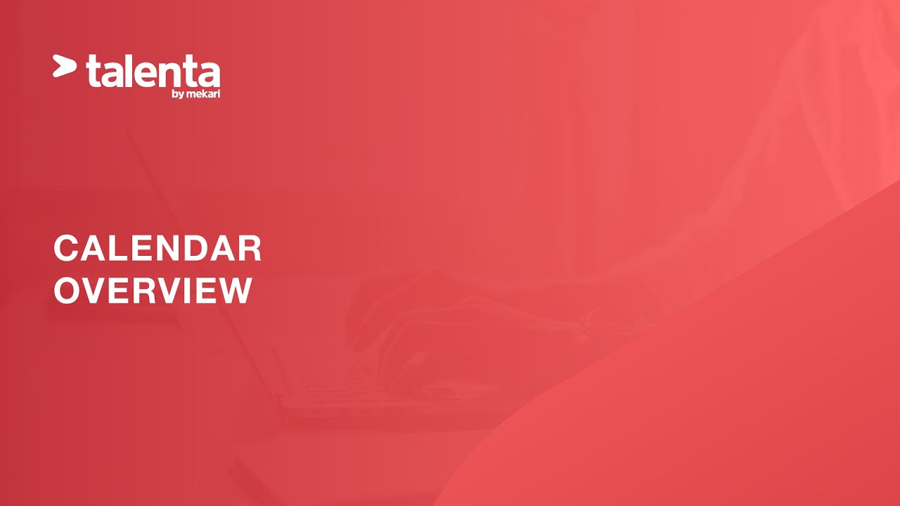 Tutorial - Calendar Overview - YouTube