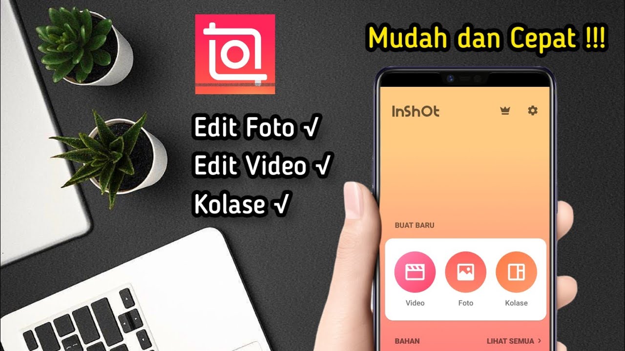 CARA MENGGUNAKAN APLIKASI INSHOT UNTUK PEMULA - YouTube