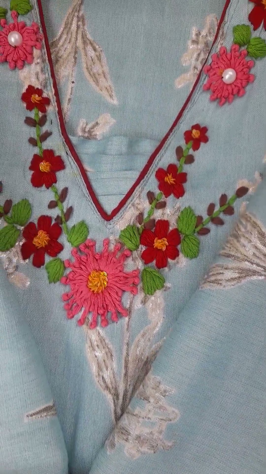 beautiful hand embroidery designs - YouTube