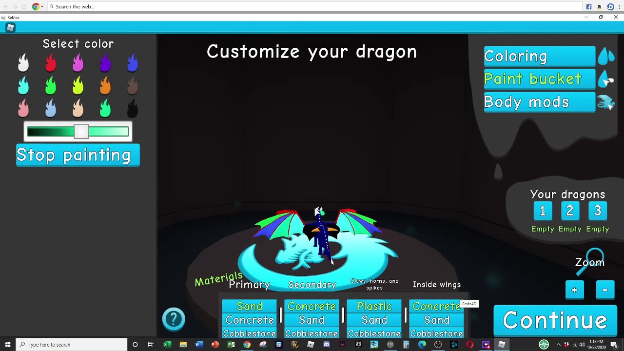 How to make a colorful dragon |Dragons Life| |Roblox| - YouTube