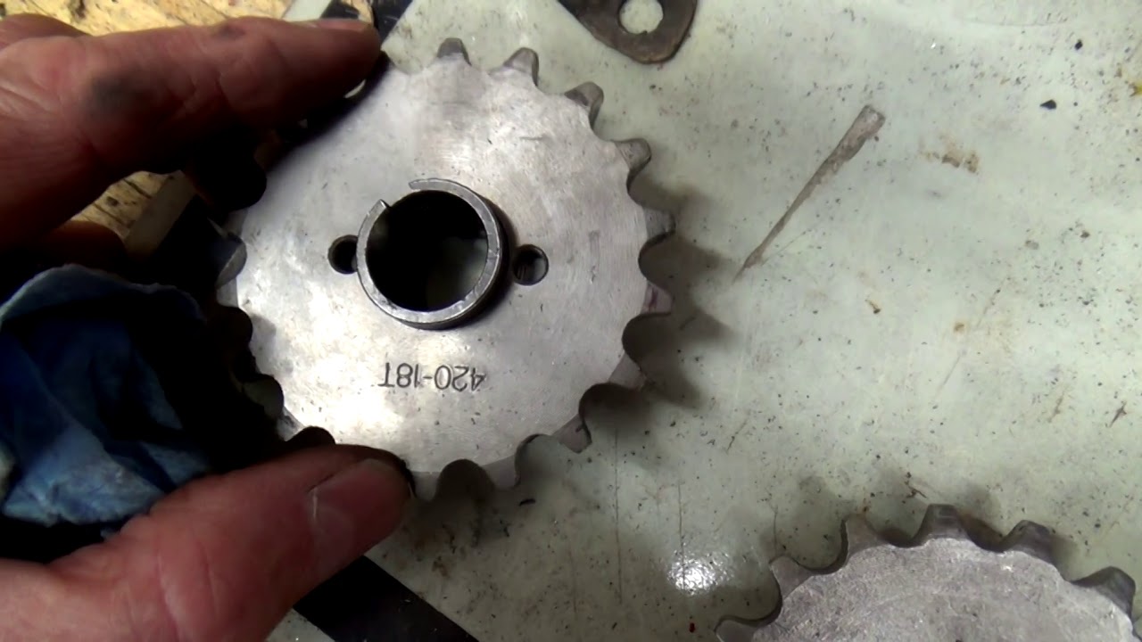 Sprockets for the Goofy Cart motorized wheelbarrow - YouTube