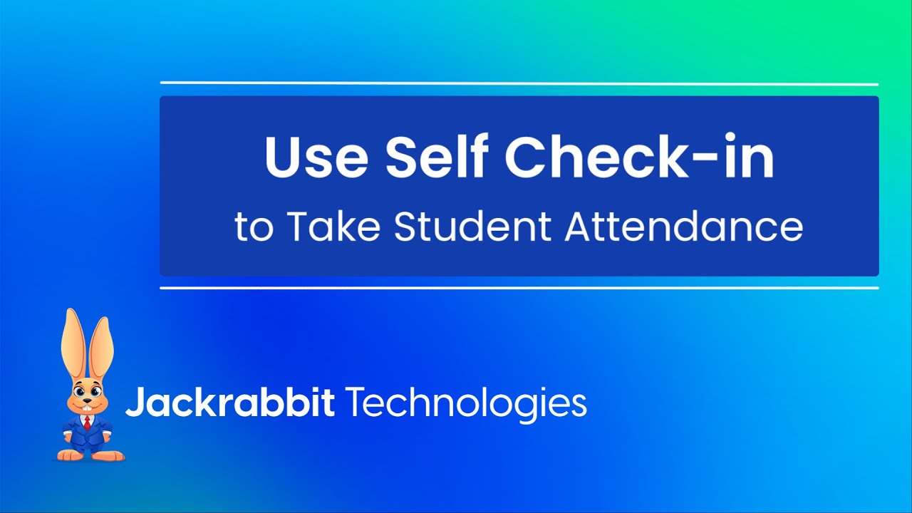 Use Self Check-in to Take Student Attendance - YouTube