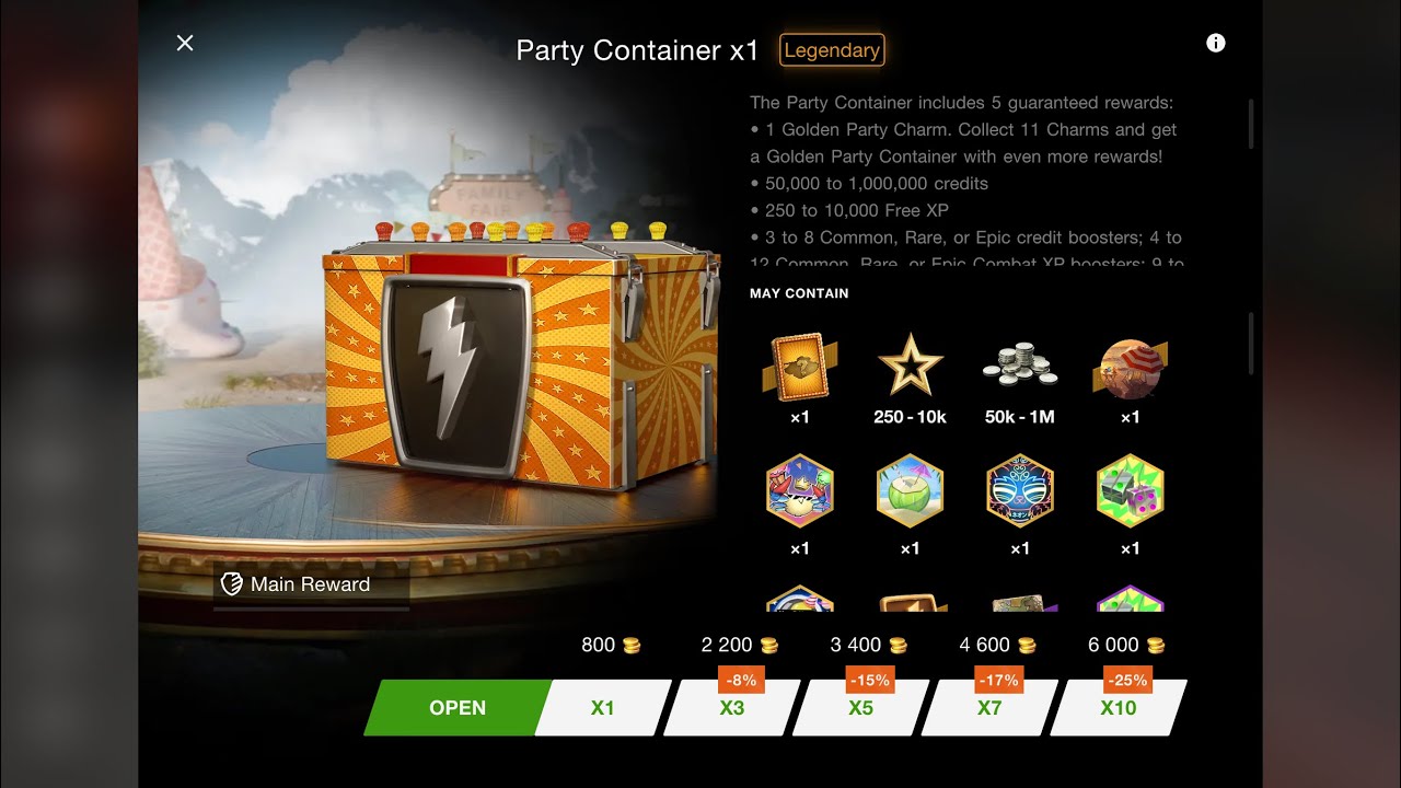WOTB | OPENING PARTY CONTAINERS UNTIL WE GET A TANK!!! - YouTube