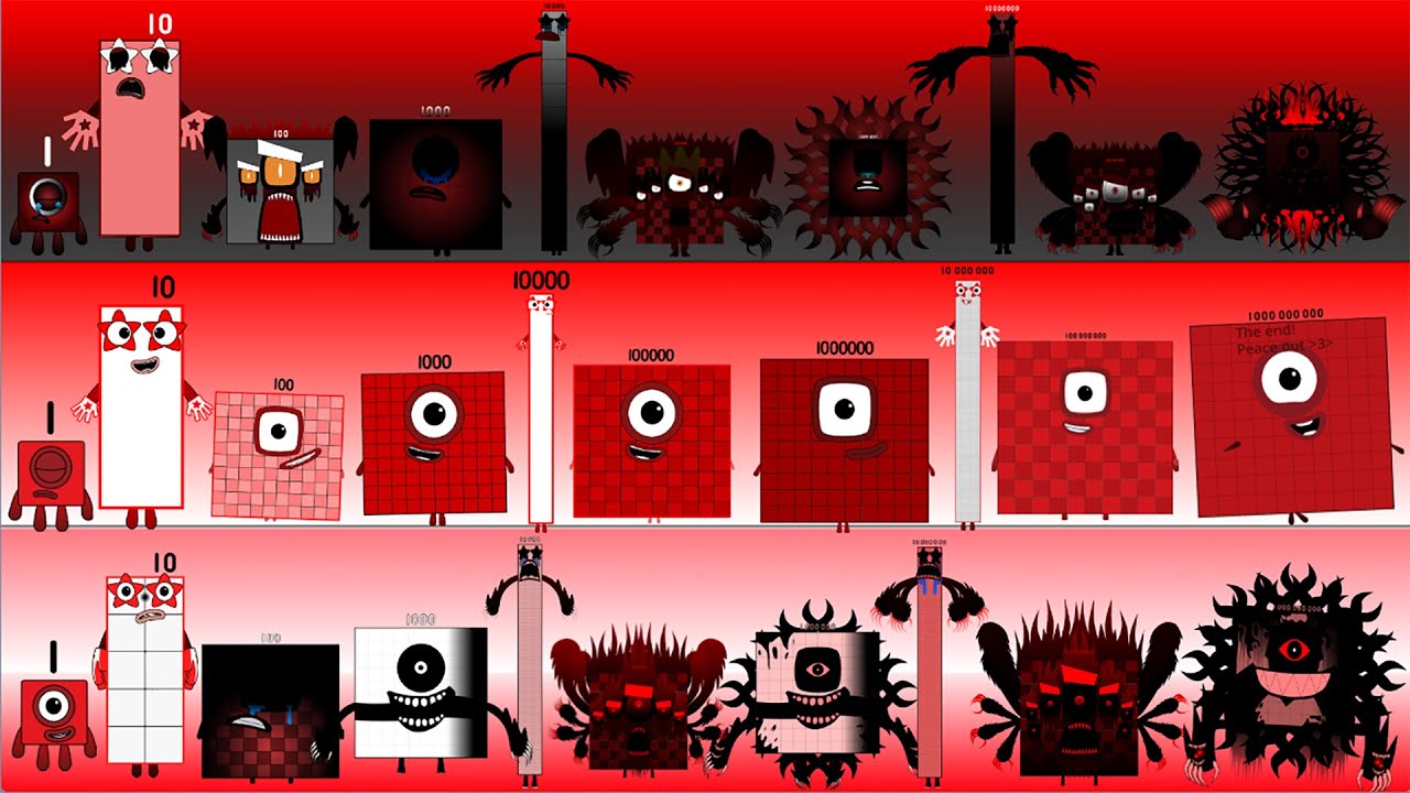 The Ultimate Battle ! Numberblocks Different Remake vs Uncanny Vs UBBD ...
