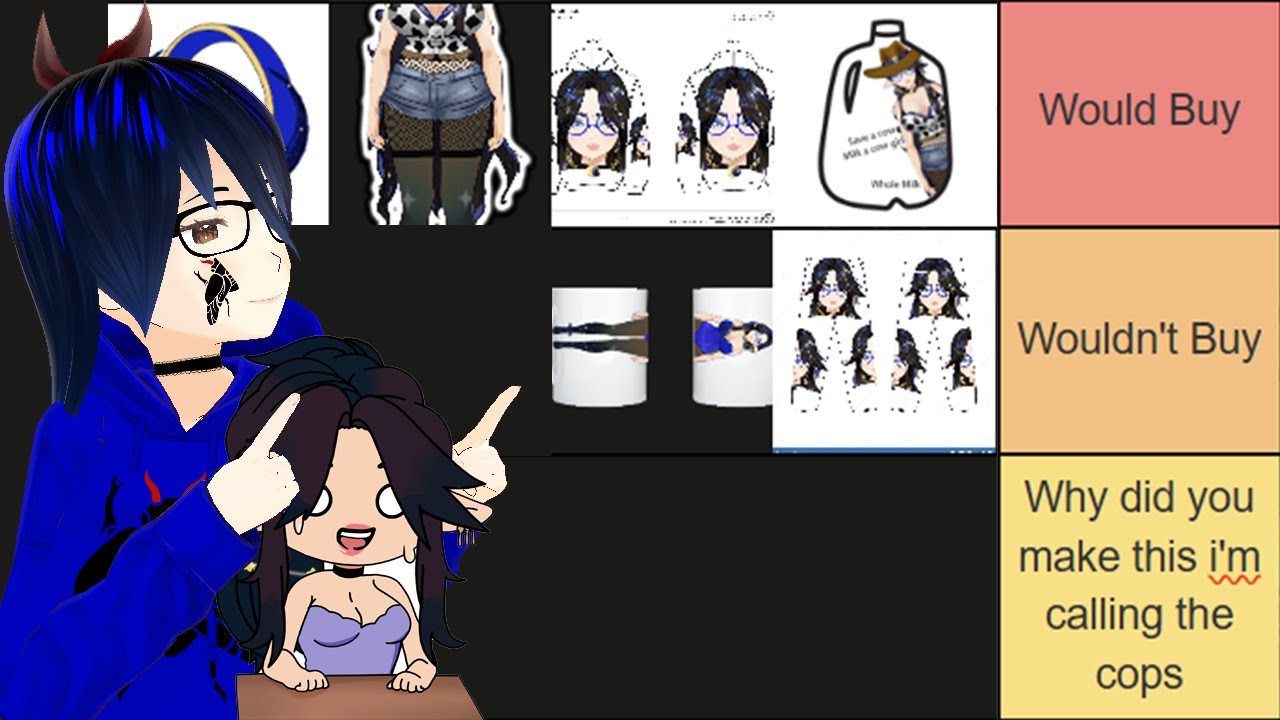 Designing awful Vtuber Merch Ideas - YouTube