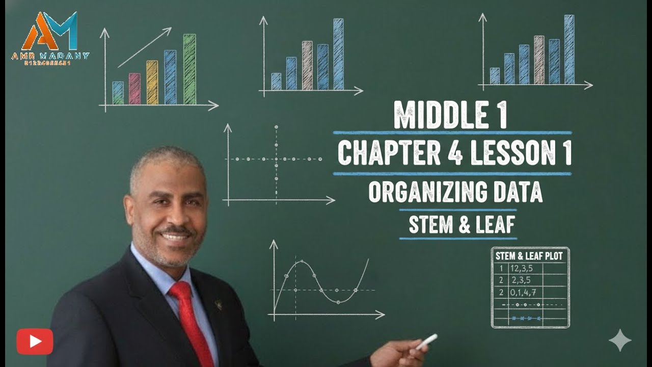 The different methods of organizing data.-Stem-and-Leaf Plot: Middle 1 ...