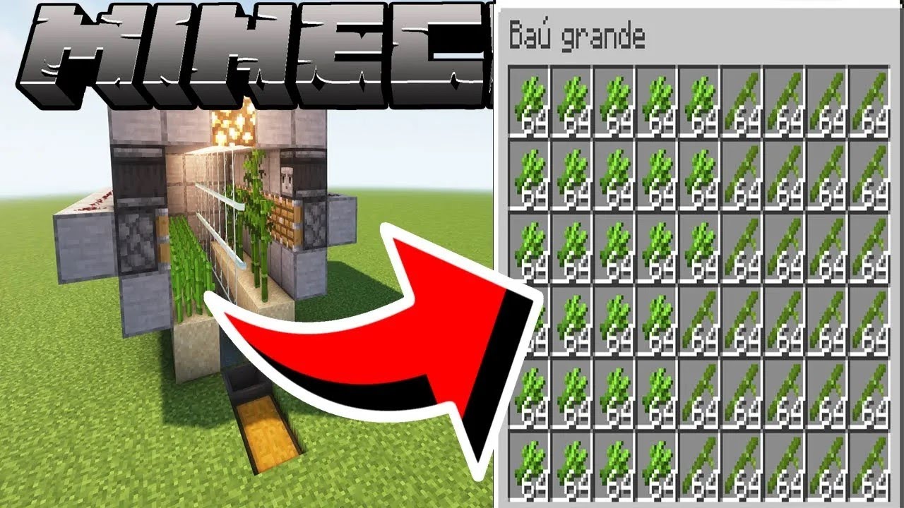 Como Fazer A Melhor Farm De Cana De AÇÚcar E Bambu Do Minecraft 1 20 E
