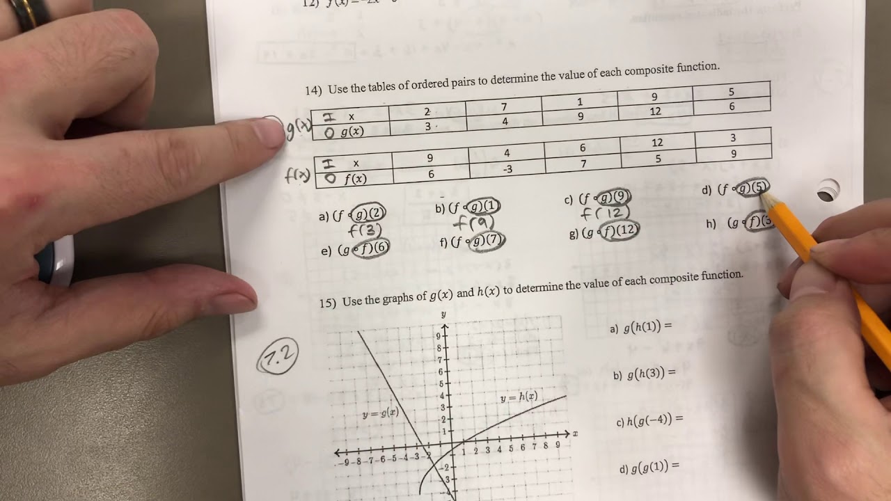 Algebra 2 Unit 7 Quiz Review #6-9, 14, 15 - YouTube