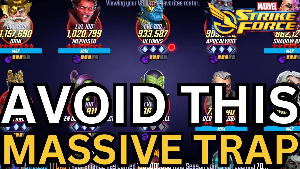DONT WASTE DPC OR DARK DIAMONDS HERE | RANKING | MARVEL Strike Force ...