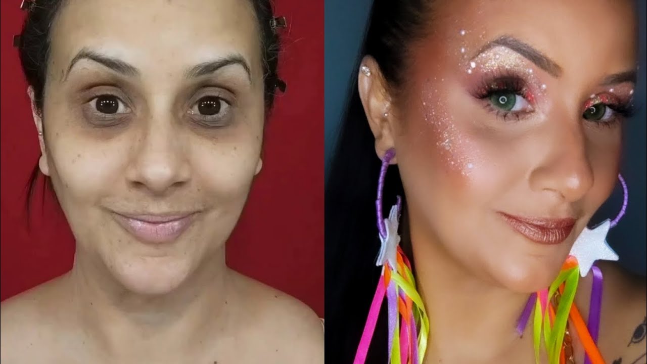 Mini tutorial de maquiagem para o carnaval - YouTube
