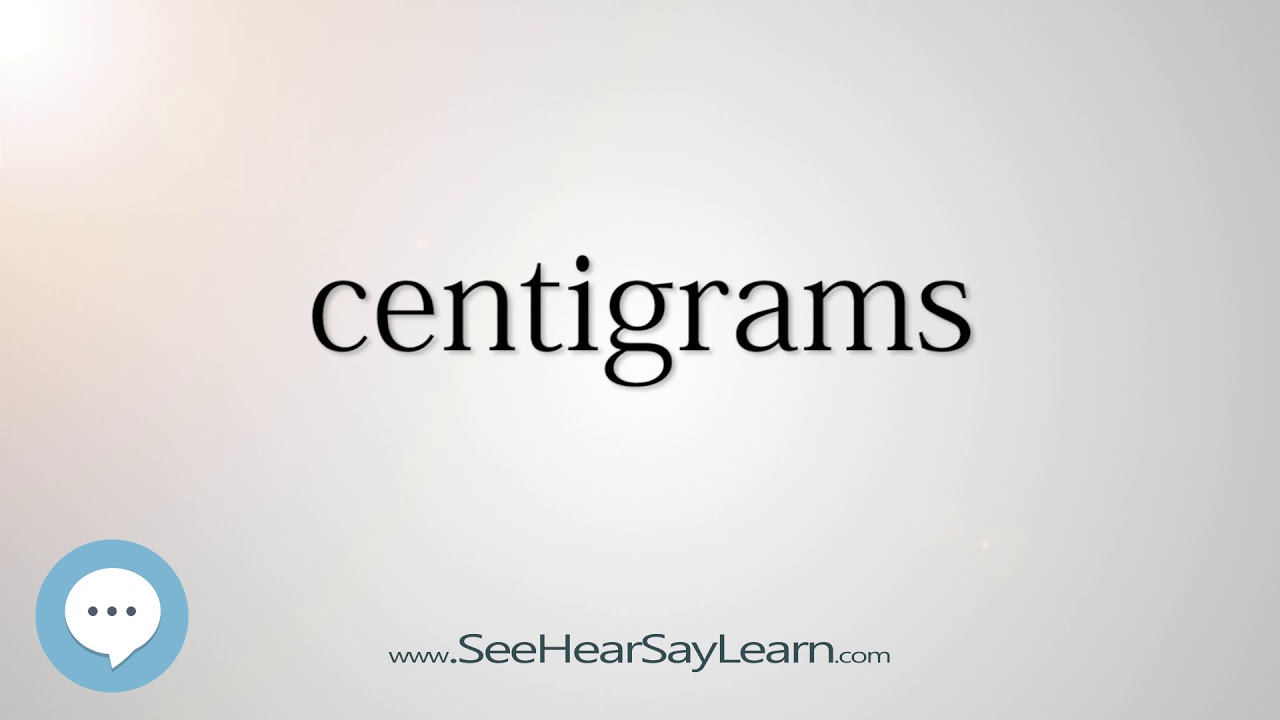 centigrams (Every English Word Pronounced) 📕🔊🗣️😎 - YouTube