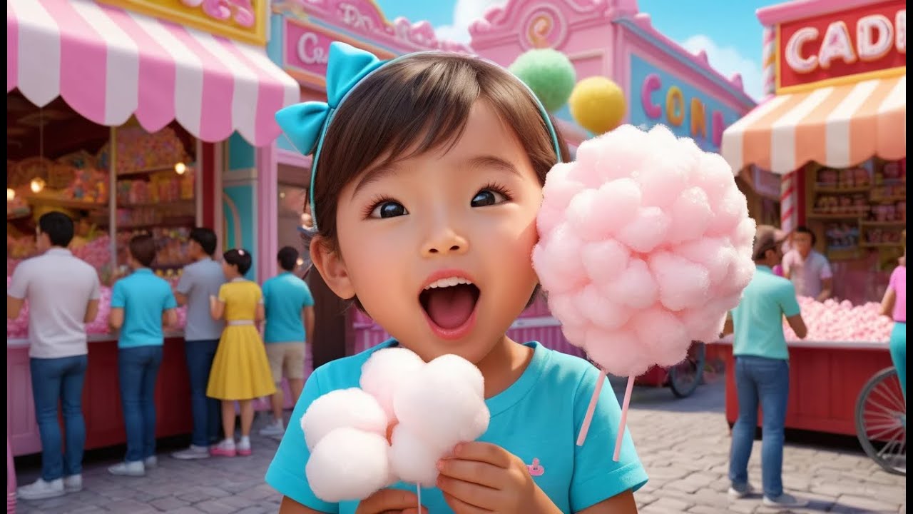 Cotton Candy, Sweet and Light Delight | Fun Candy Song for Toddlers ...