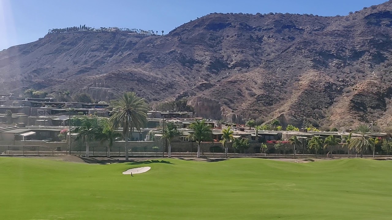 First fairway on Anfi Tauro with Topaz villas in the background - YouTube
