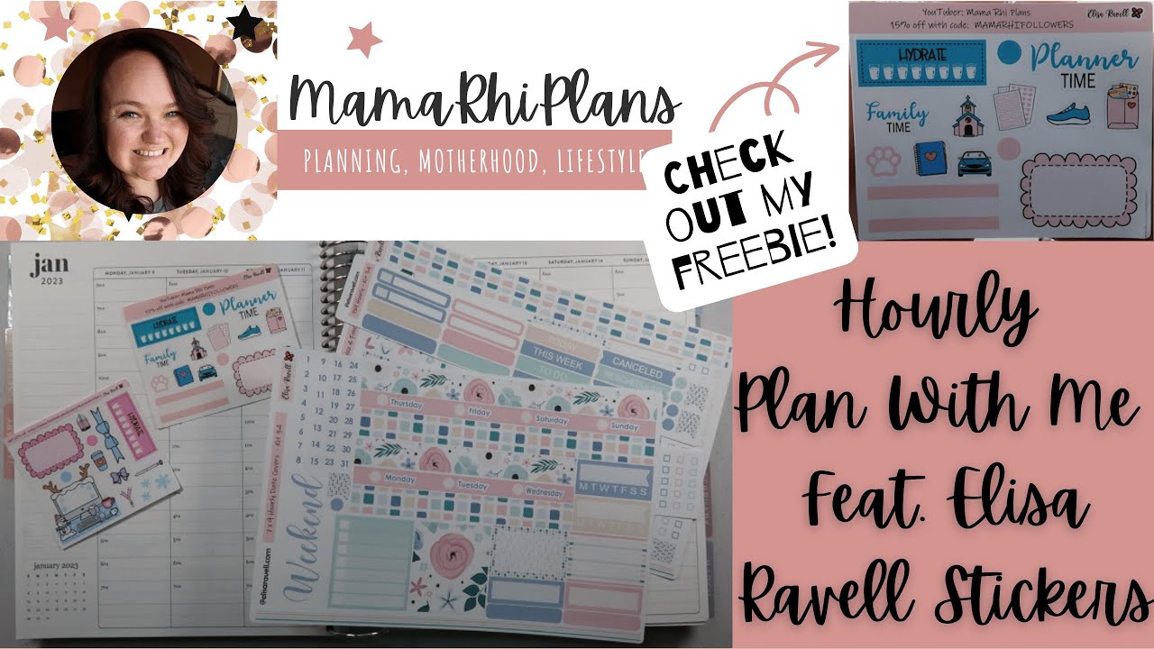 HOURLY PLAN WITH ME | ERIN CONDREN HOURLY | FEATURING ELISA RAVELL ...