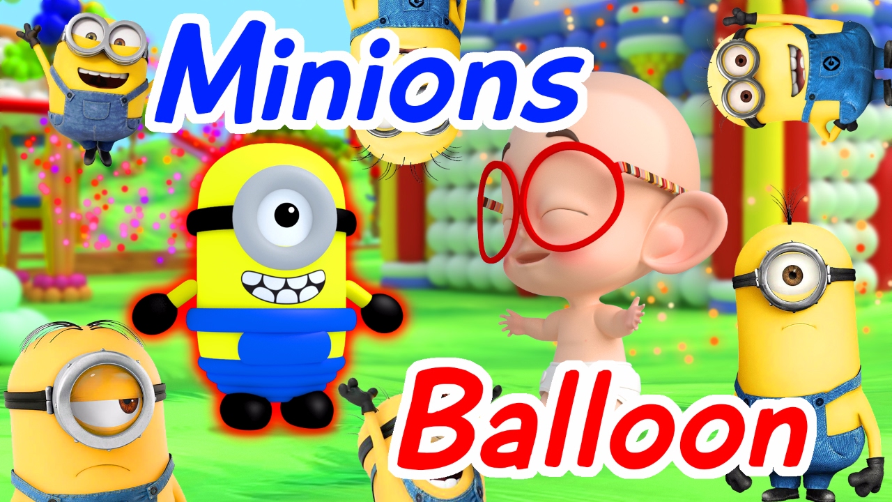 Minions Despicable Me - Cartoon guessing game | color learning balloon ...