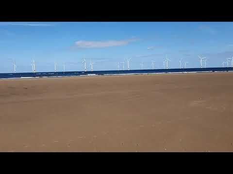 Redcar beach to Saltburn beach view - YouTube