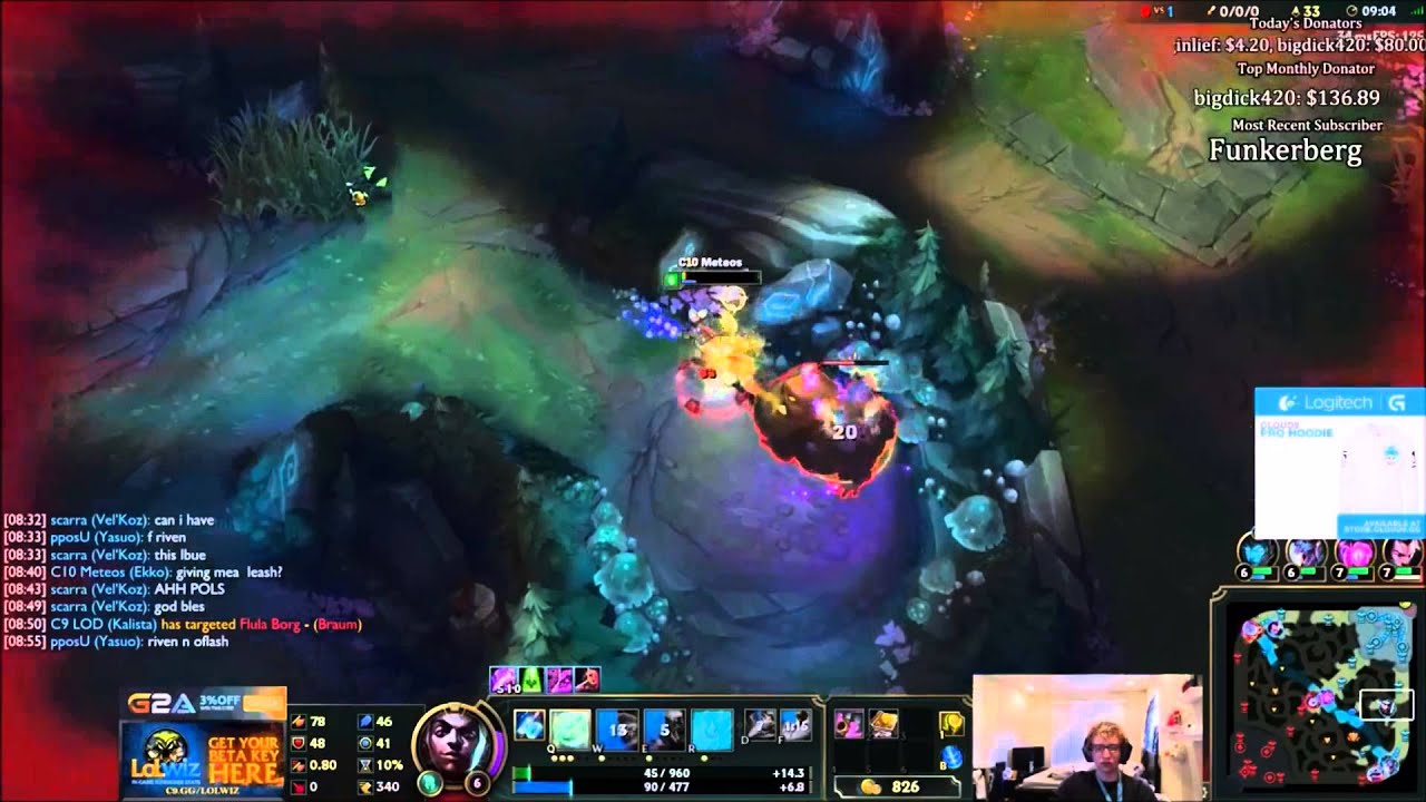 League of Legends - C9 Meteos Funny Stream Highlights ft. LOD - YouTube