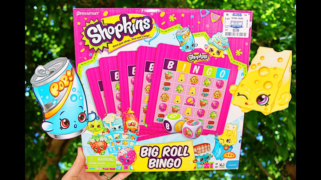 SHOPKINS BINGO GAME Summer Fun with Rare Shopkins - YouTube