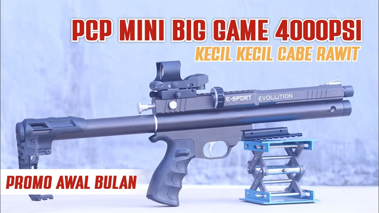 BANJIR PROMO! SENAPAN PCP MINI BIGGAME EVOLUTION 4000PSI | SENAPAN PCP ...