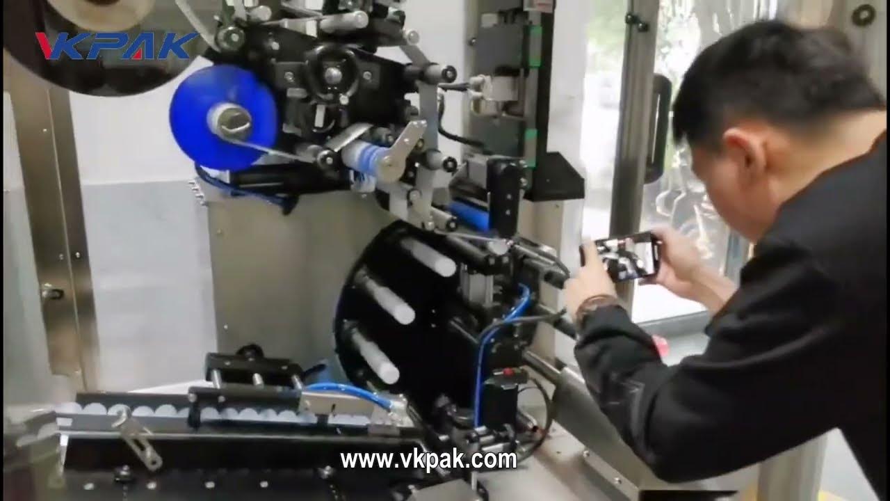 Automated Tube Labeler Machine - YouTube