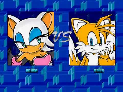 Neo Sonic Fighters Request-Rouge Vs Tails - YouTube