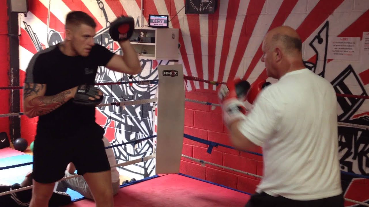Training for my charity boxing match against Stacy "the hammer" Hayes ...