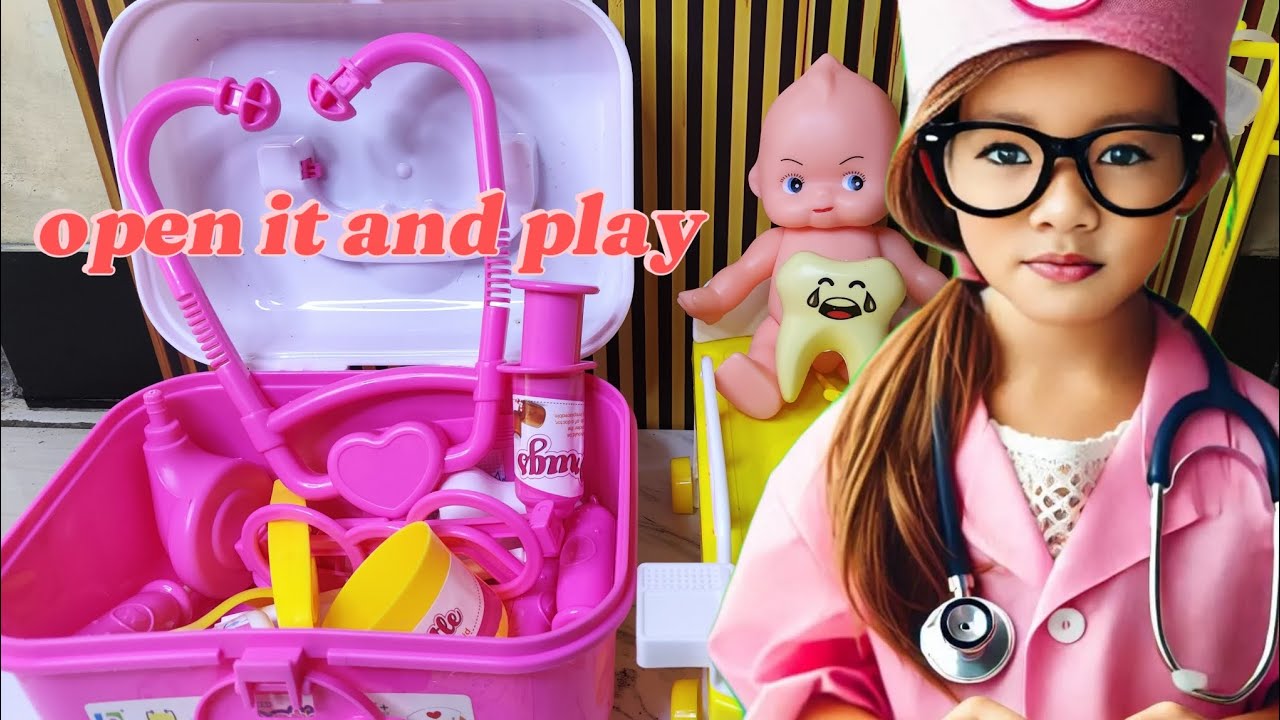 Doctor's office Unboxing! Toy Medical Kit & Sick Baby Doll - YouTube